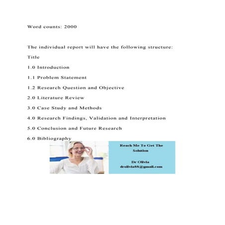 Word counts 2000 The individual report will have the follow.docx