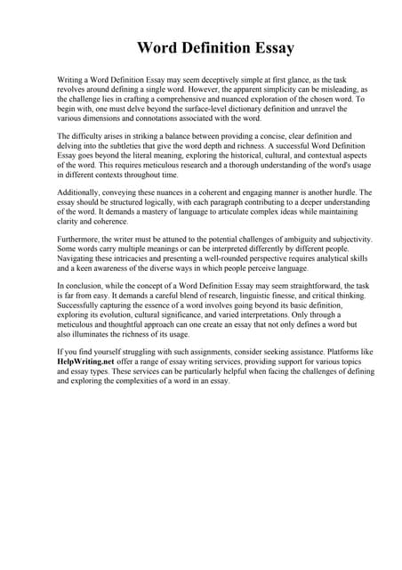 Word Definition Essay.pdf Word Definition Essay.pdf