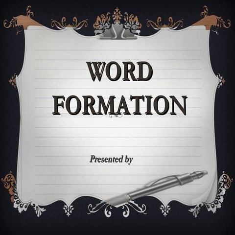 word formationwordformationaaaaaaaaa.ppt