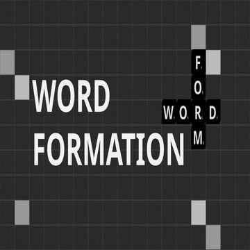 Word formation process | PPT