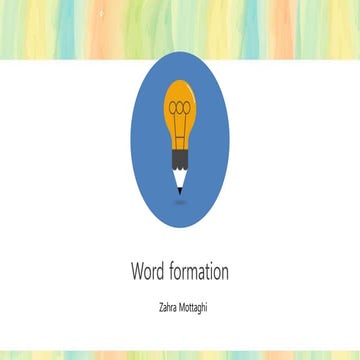 Word formation introduction | PPTX