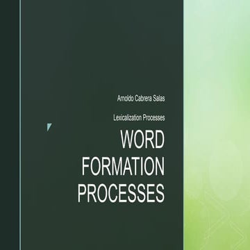 Word formation processes a cab rera | PPTX