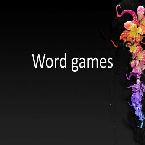 Word games2 | PPT