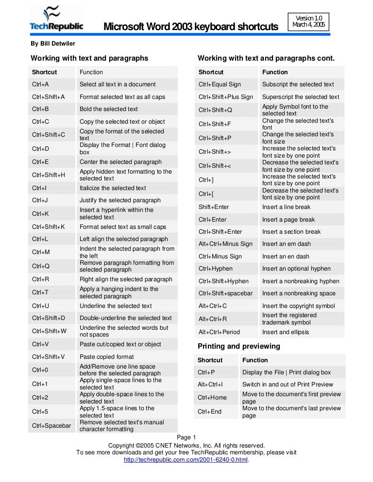 word-keyboard-shortcuts