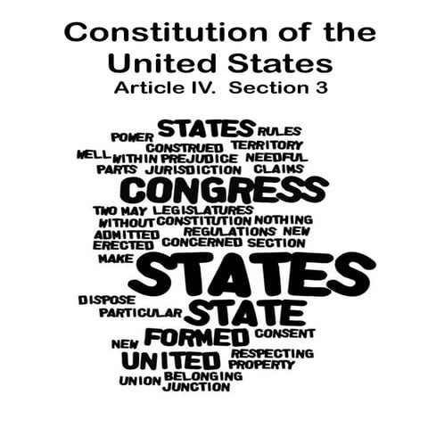 Wordle United States Constitution: Article 4, Section 3 | PDF
