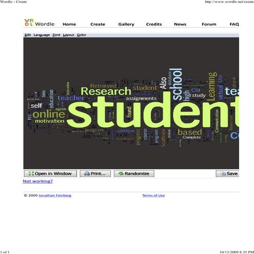 Wordle Create | PDF | Internet | Computing