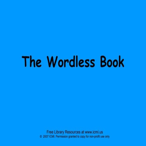 Wordless Book PowerPoint | PPT