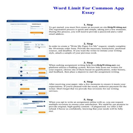 Word Limit For Common App Essay | PDF
