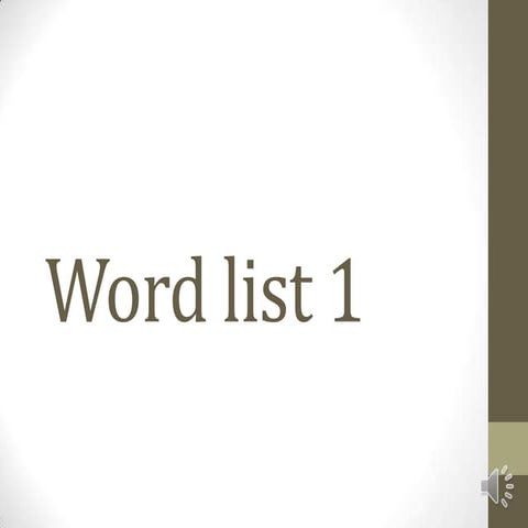 Word list 1 Business English B1 | PPT
