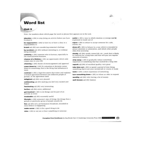 Useful vocabulary for the IGCSE examination | PDF