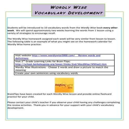 Wordly wise for website | PDF
