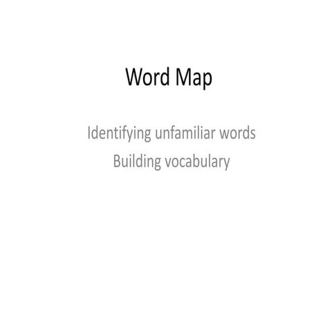 Word map | PPTX