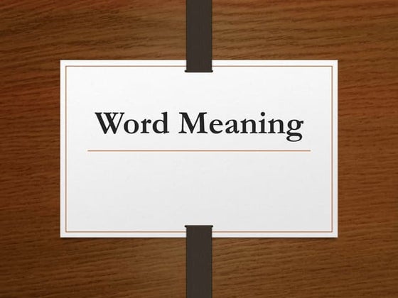 SEMANTICS CHAPTER 3 english education.ppt