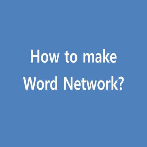 Word network | PDF | Technology & Computing