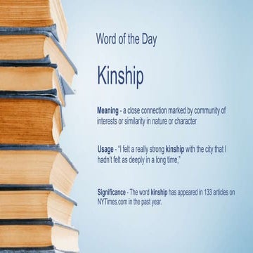 Word of the Day for toast master events at places | PPTX