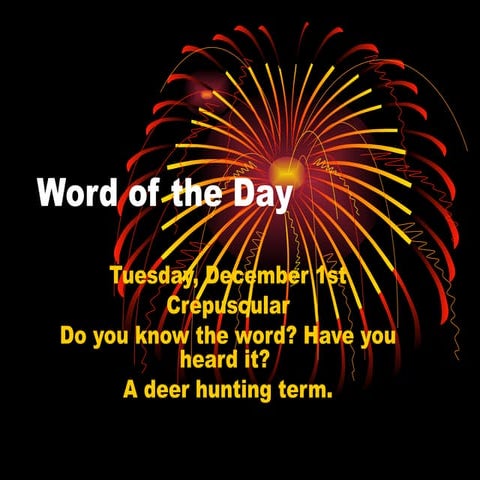 Word Of The Day December 09 | PPT