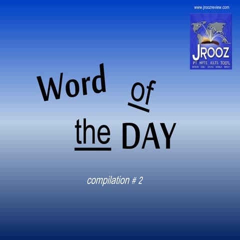 Word of the Day Compilation 2 | PPT