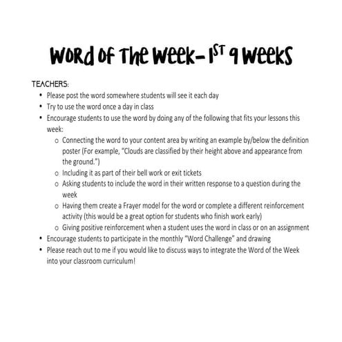 Word of the Week | PDF