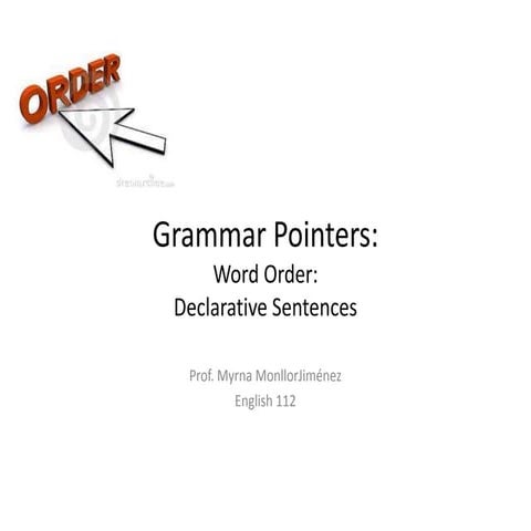 Grammar Pointers | PPT