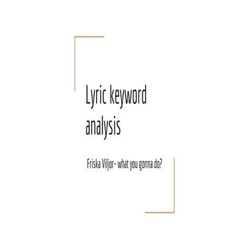 Grpahic lyric analysis | PPTX