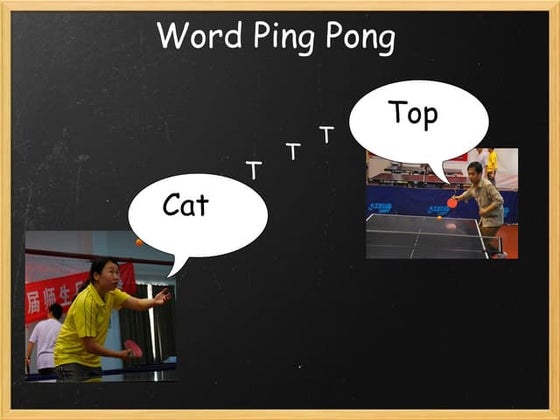 Ping pong vocabulary game | PPT