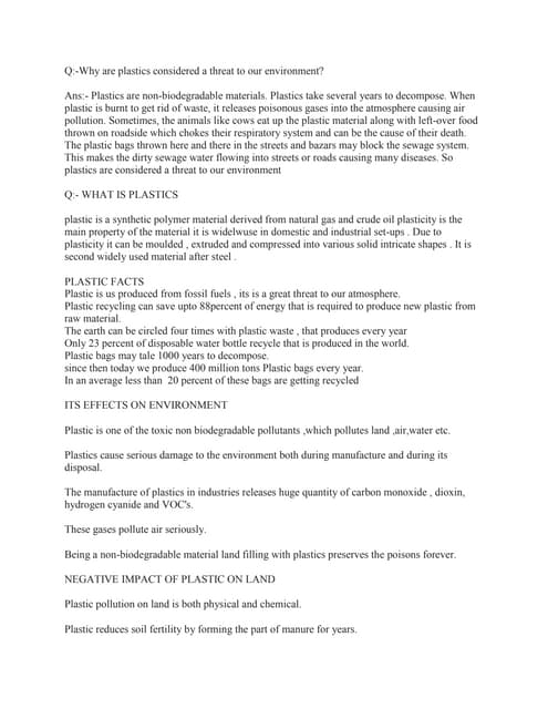 Plastic And Its Impact On Environment.pptx