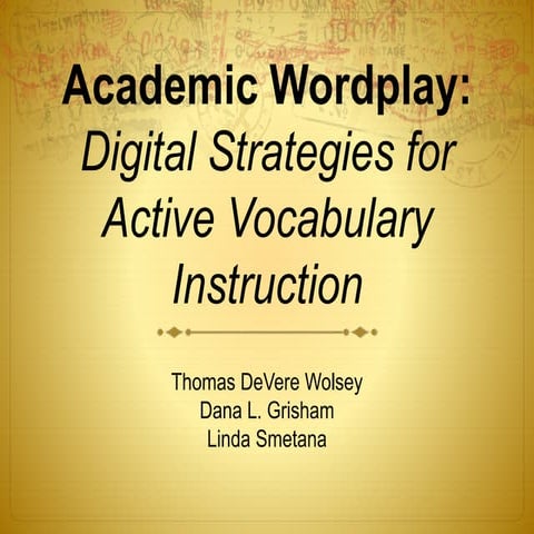 Graphic Organizers for Vocabulary | PPTX