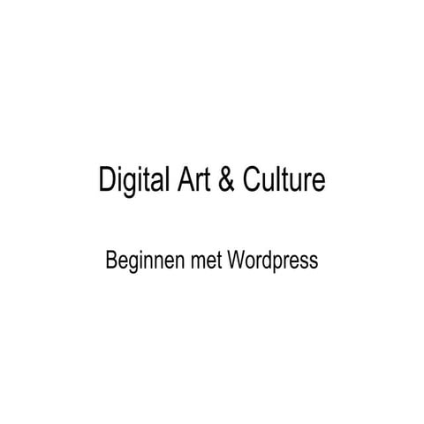 Wordpress | PPT | Hobbies & Interests