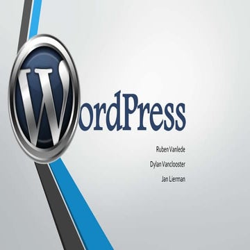 WordPress presentatie | PPT
