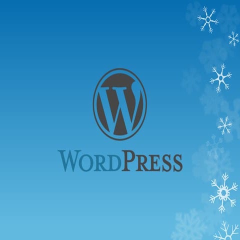 Basics of Wordpress | PPTX