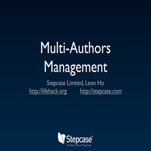 Wordpress Multi Authors Management | PDF | Social Networking | Internet