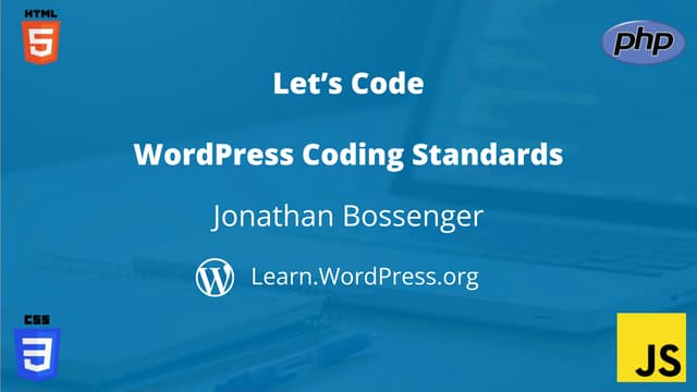 Wordpress Coding Standards Ppt 6903