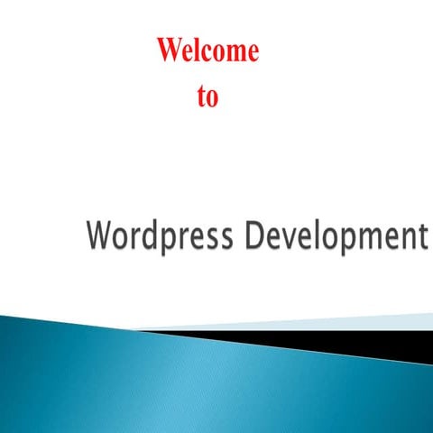 Wordpress development | PPTX