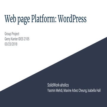 Wordpress present | PPT