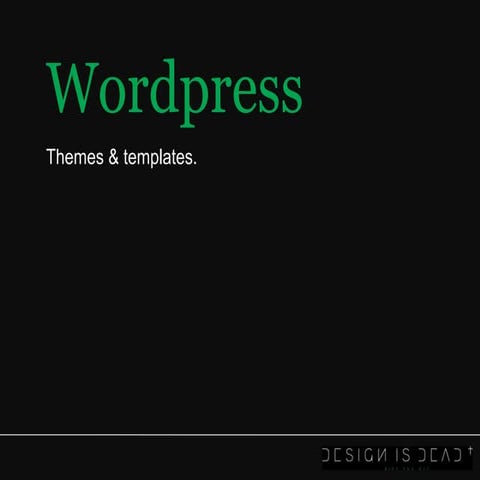 Wordpress presentatie | PPT
