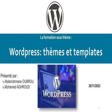 WordPress thèmes et template.pptx