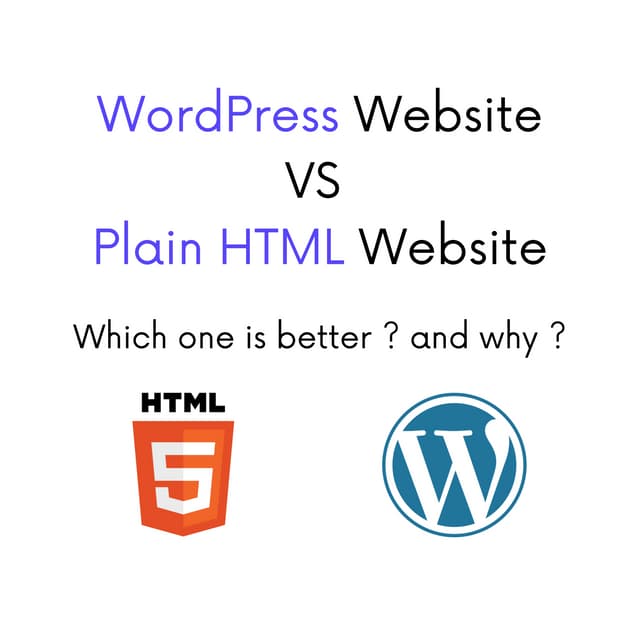 wordpress-vs-html