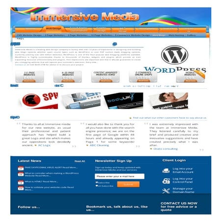 Wordpress website design | PDF