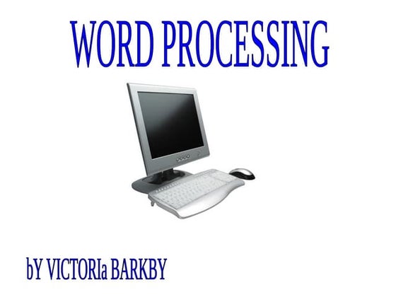 Word Processing | PPT