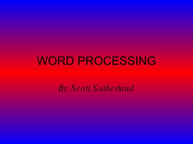 Word processing logo - mumulodge