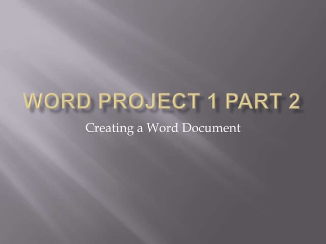 Word module 3 power point | PPTX