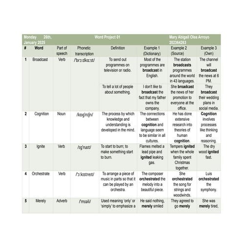 Nll unit 4 vocabulary language learning | PDF