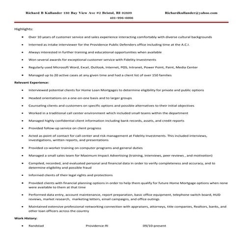 Kathy resume 2016 | DOC