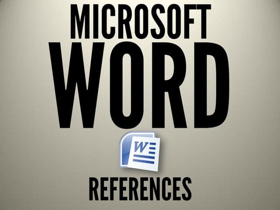 Word2007 reference footnote | PDF