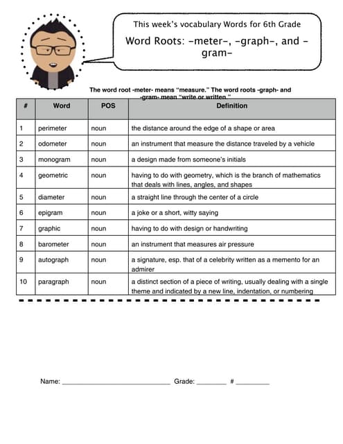 Word roots -mit- and -mis- with definitions (6) | PDF