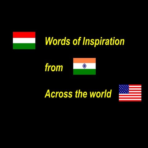Words Of Inspiration | PPT