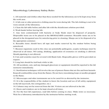 LABORATORY RULES AND REGULATIONSAND MICROSCOPY | PPTX