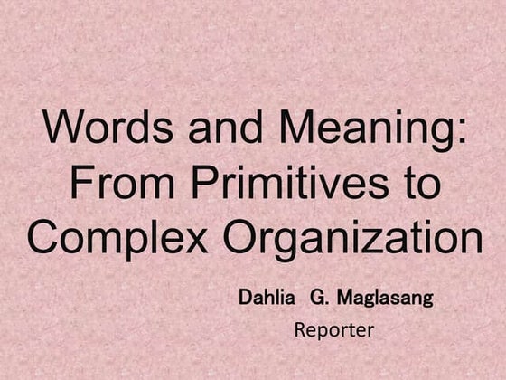 Semantics and pragmatics | PPTX | Science