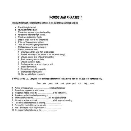 1st quarter exam english 8 | DOCX