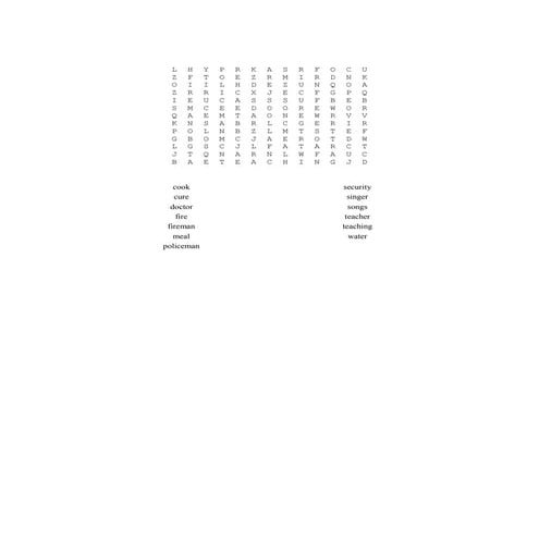 Word search puzzle | DOCX